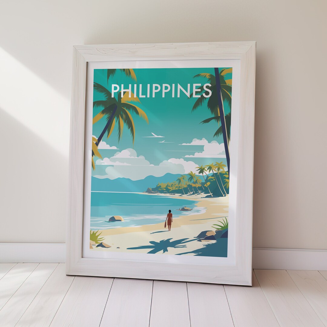 PHILIPPINES, Printable Travel Poster, Travel Print, Printable Art, Art ...