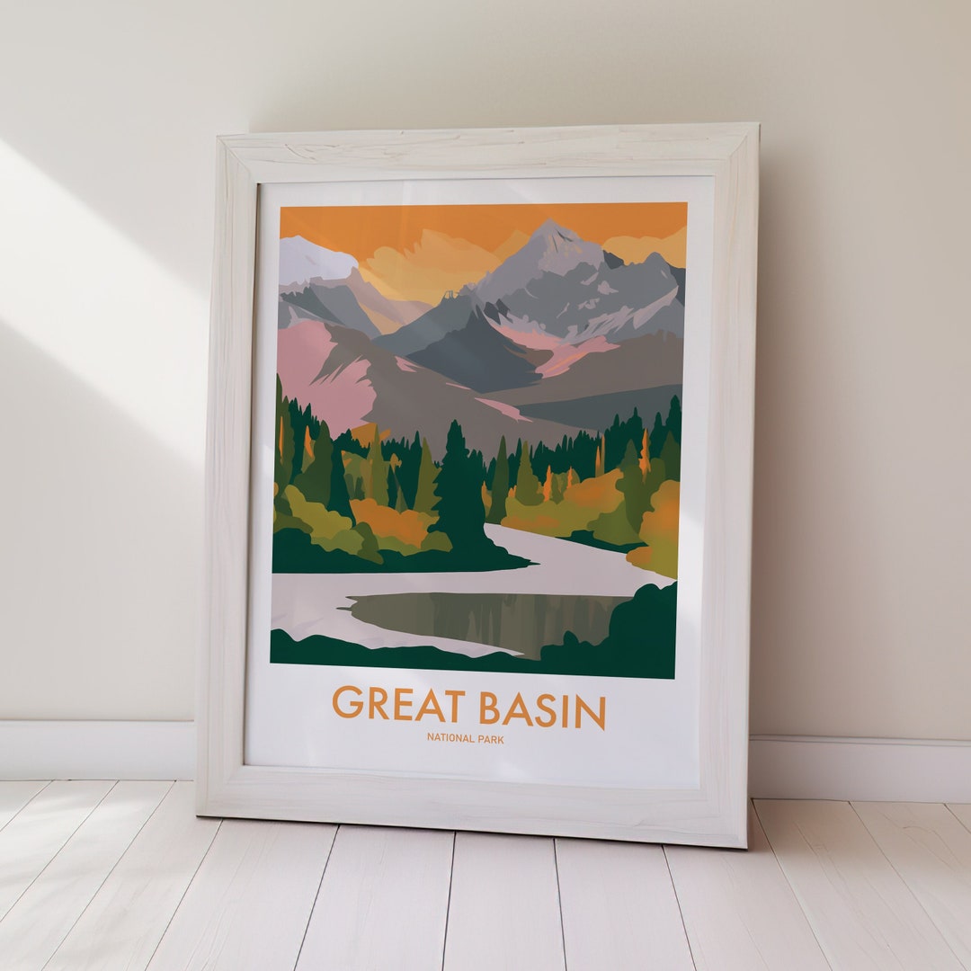 Great Basin National Park Poster Art, Digital Download Travel Wall ...