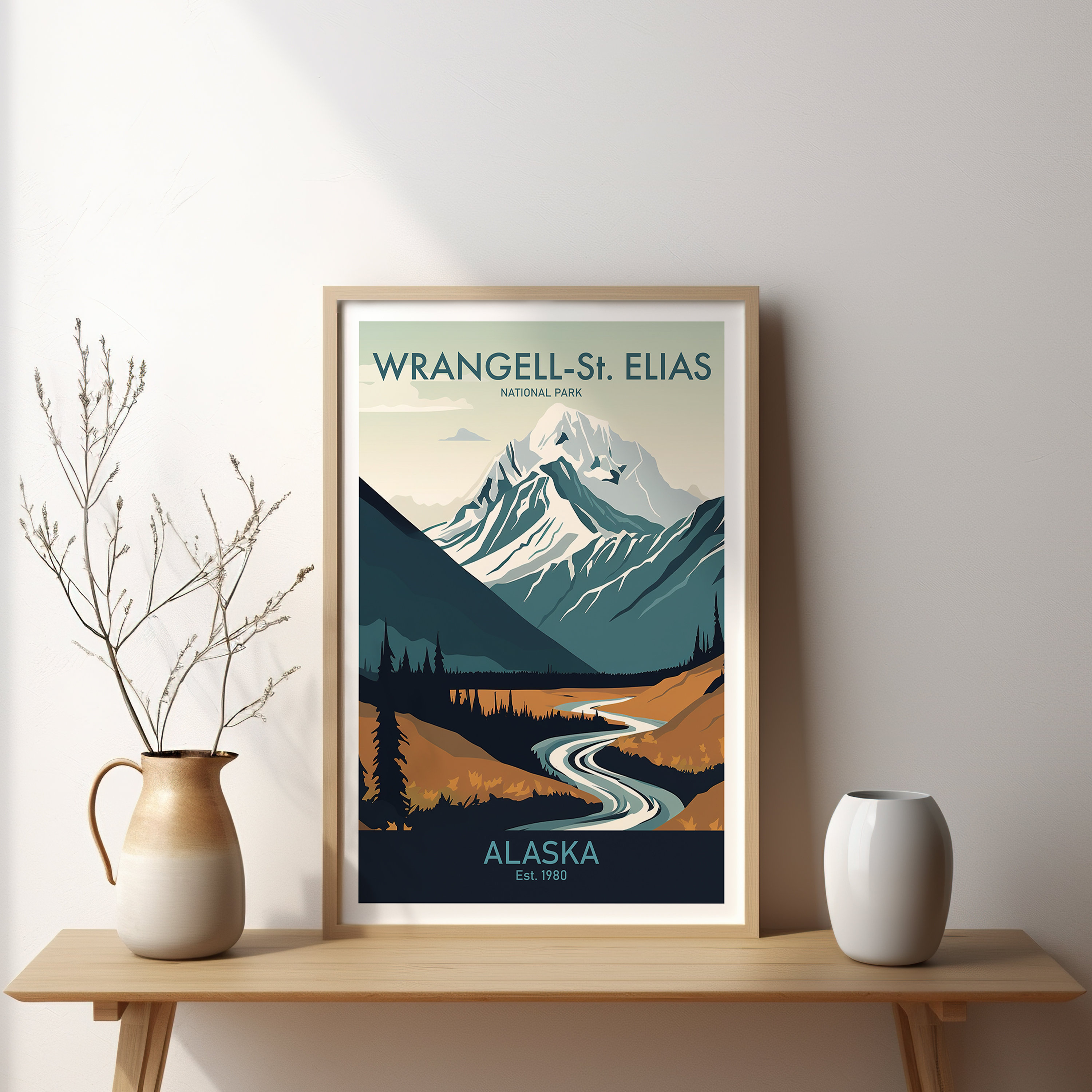 Wrangell-st. Elias National Park Poster, DIGITAL DOWNLOAD, PRINTABLE ...