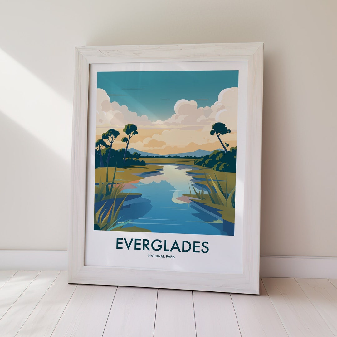 EVERGLADES National Park Travel Poster, United States, Digital Download ...