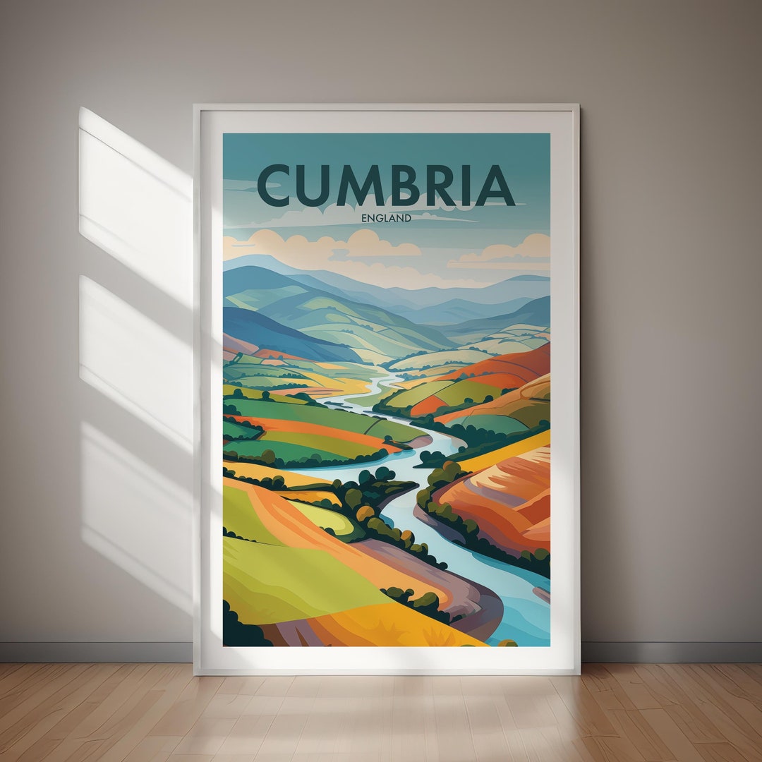 CUMBRIA Poster, DIGITAL DOWNLOAD, Travel Poster for Easy Wall Art ...