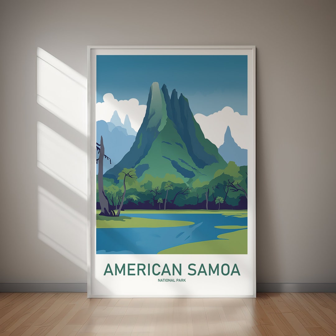 American Samoa National Park Poster, Travel, Print, Poster Print ...