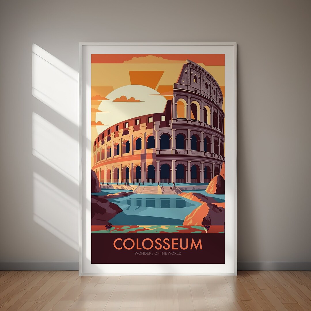 Colosseum PRINTABLE Poster, Italy, Travel Art, Poster Print, Digital ...