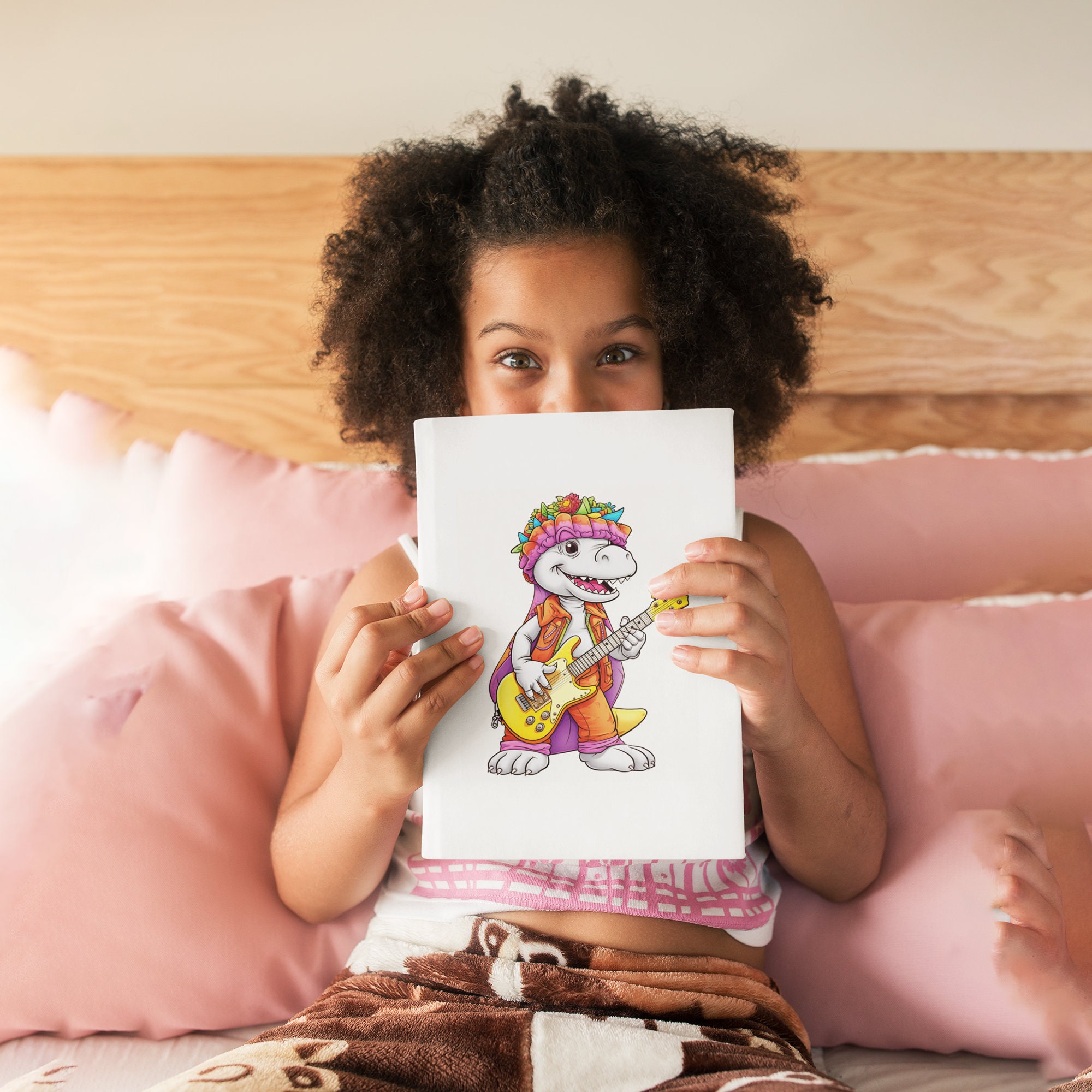 Dino Became Singer: Coloring Pages Unleash Your Creativity - Etsy