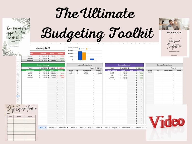 Google Spreadsheet, Budget Templates, Budget Spread Sheet, Personal ...