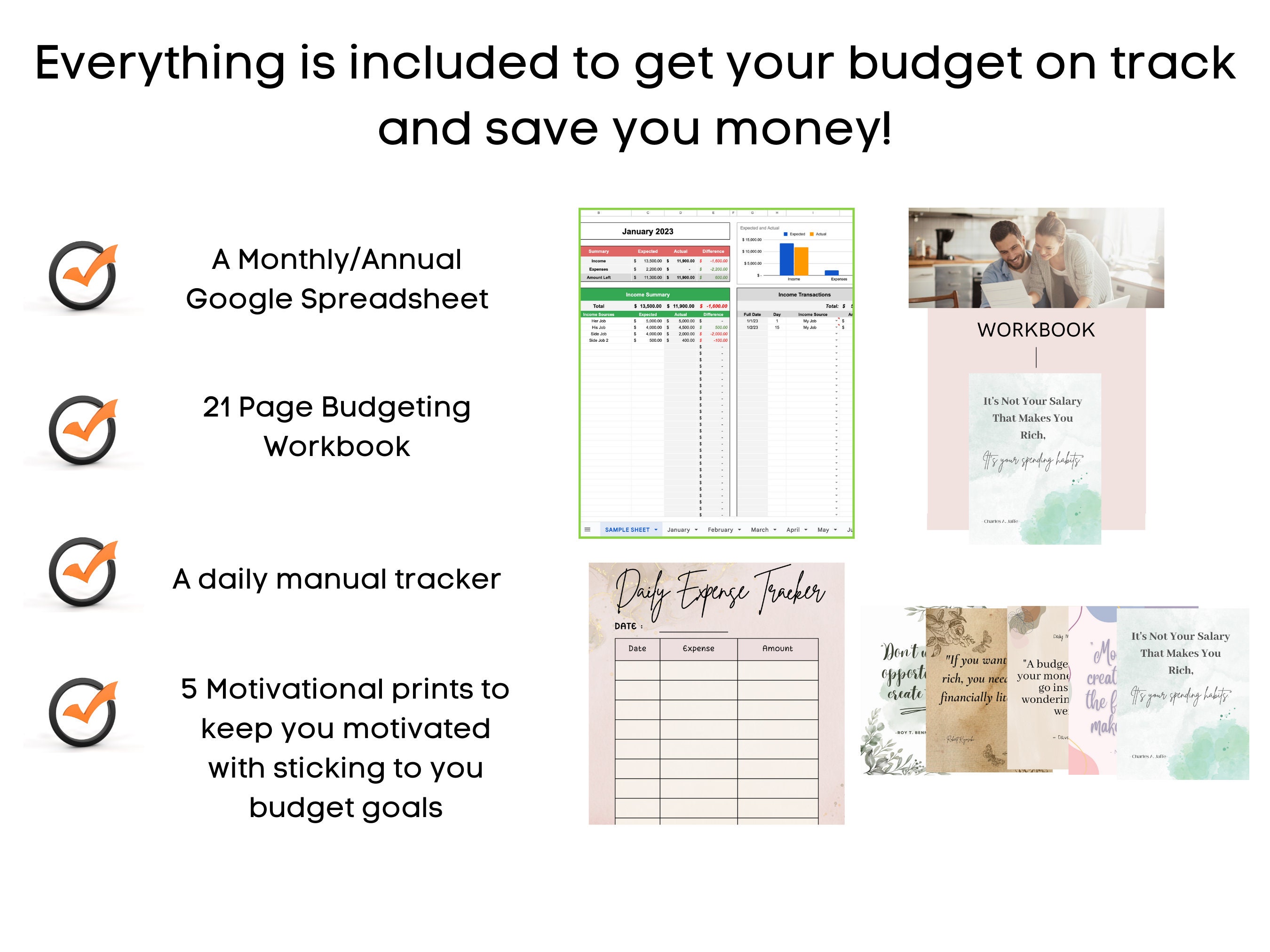 Google Spreadsheet, Budget Templates, Budget Spread Sheet, Personal ...