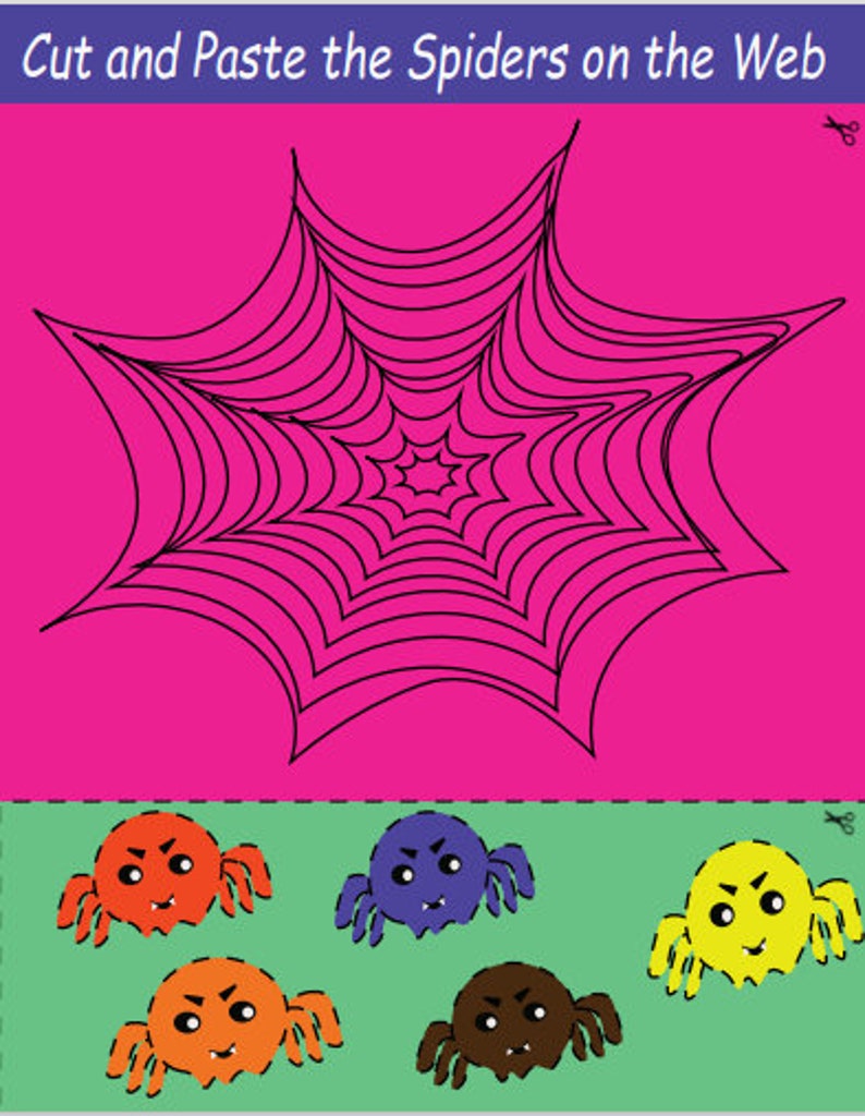 Cut & Paste Book for Children Printable Preschool Cutting - Etsy