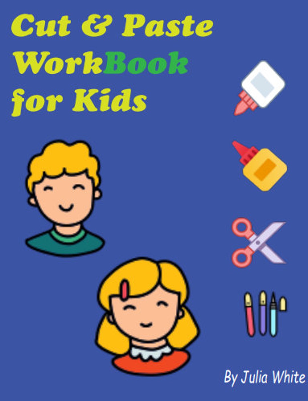 Cut & Paste Book for Children; Printable Preschool Cutting Book - Etsy