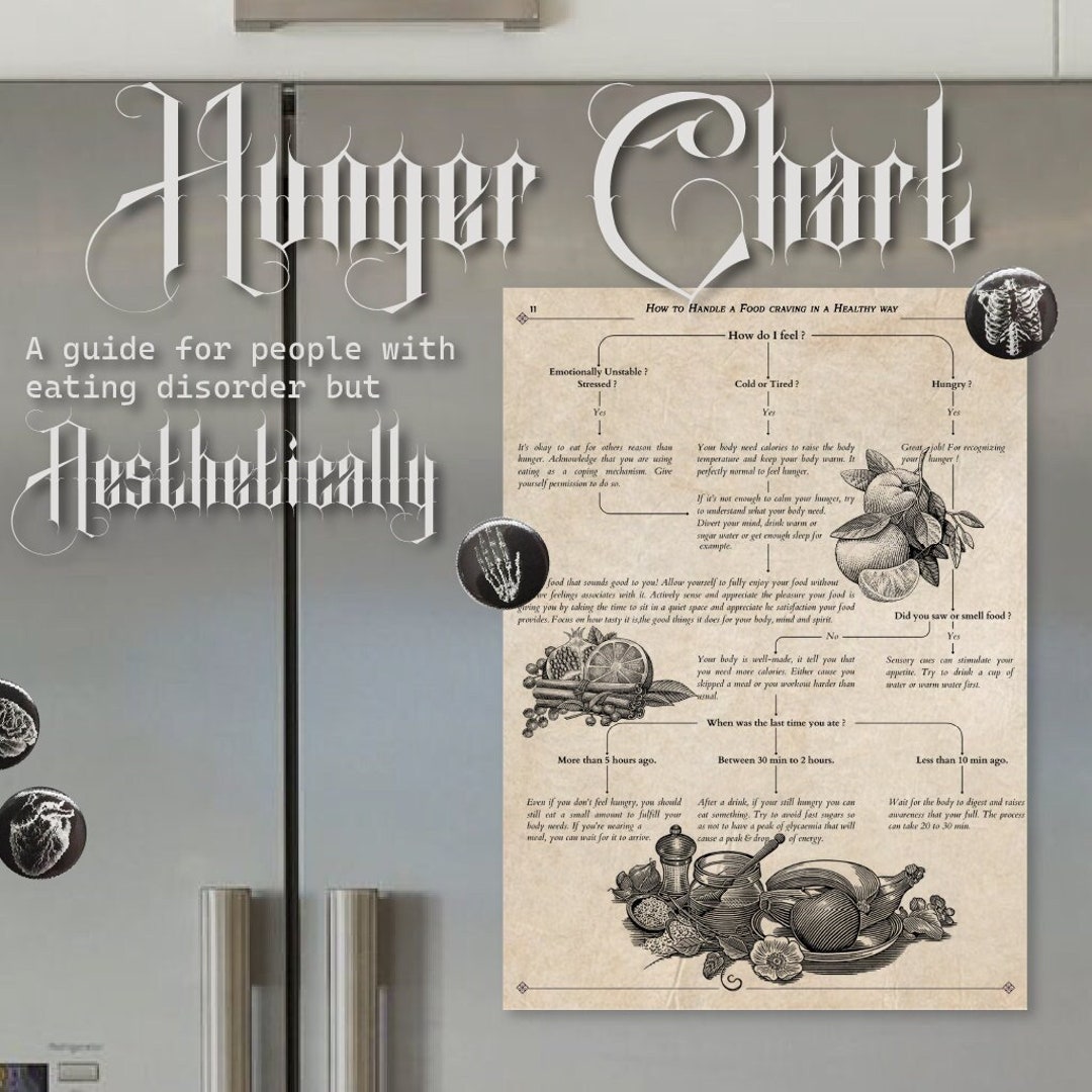 Hunger Chart Aesthetically Recovery of Eating Disorders, Anorexia ...