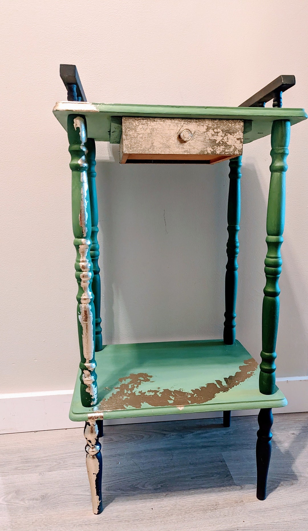 Sage Vintage Table Repurposed - Etsy