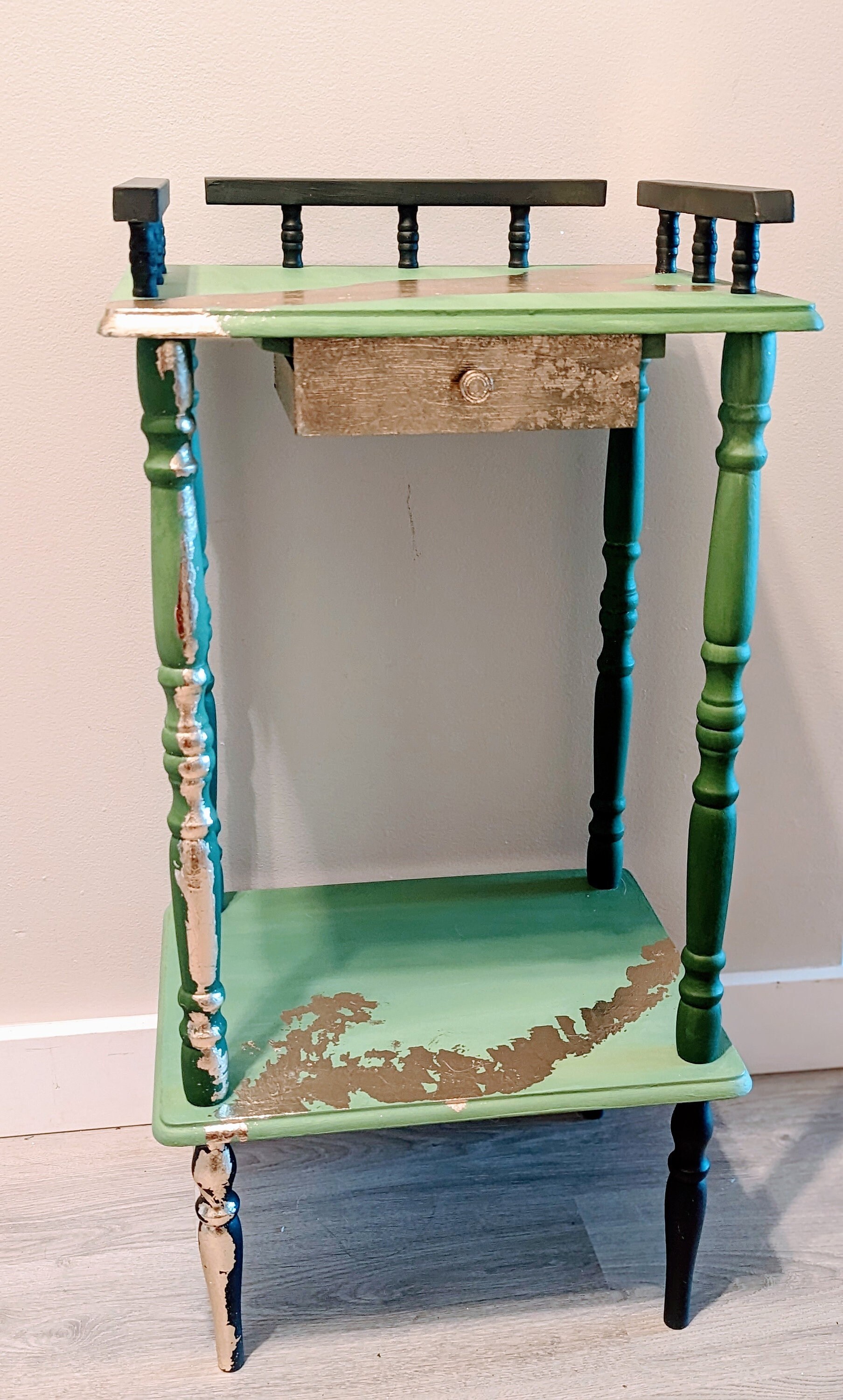 Sage Vintage Table Repurposed - Etsy