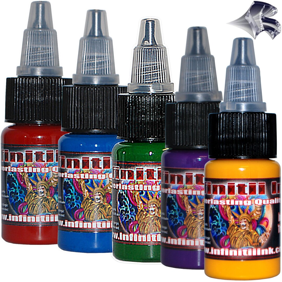 Infinitii Premium Tattoo Ink - 1/2oz (0.5oz) 5 Piece Set #3 - Etsy