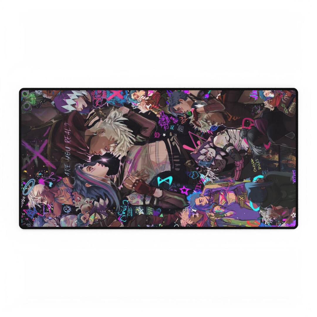 Arcane Jinx & Ekko Gaming Desk Mats, League of Legends Gift for Him/her ...