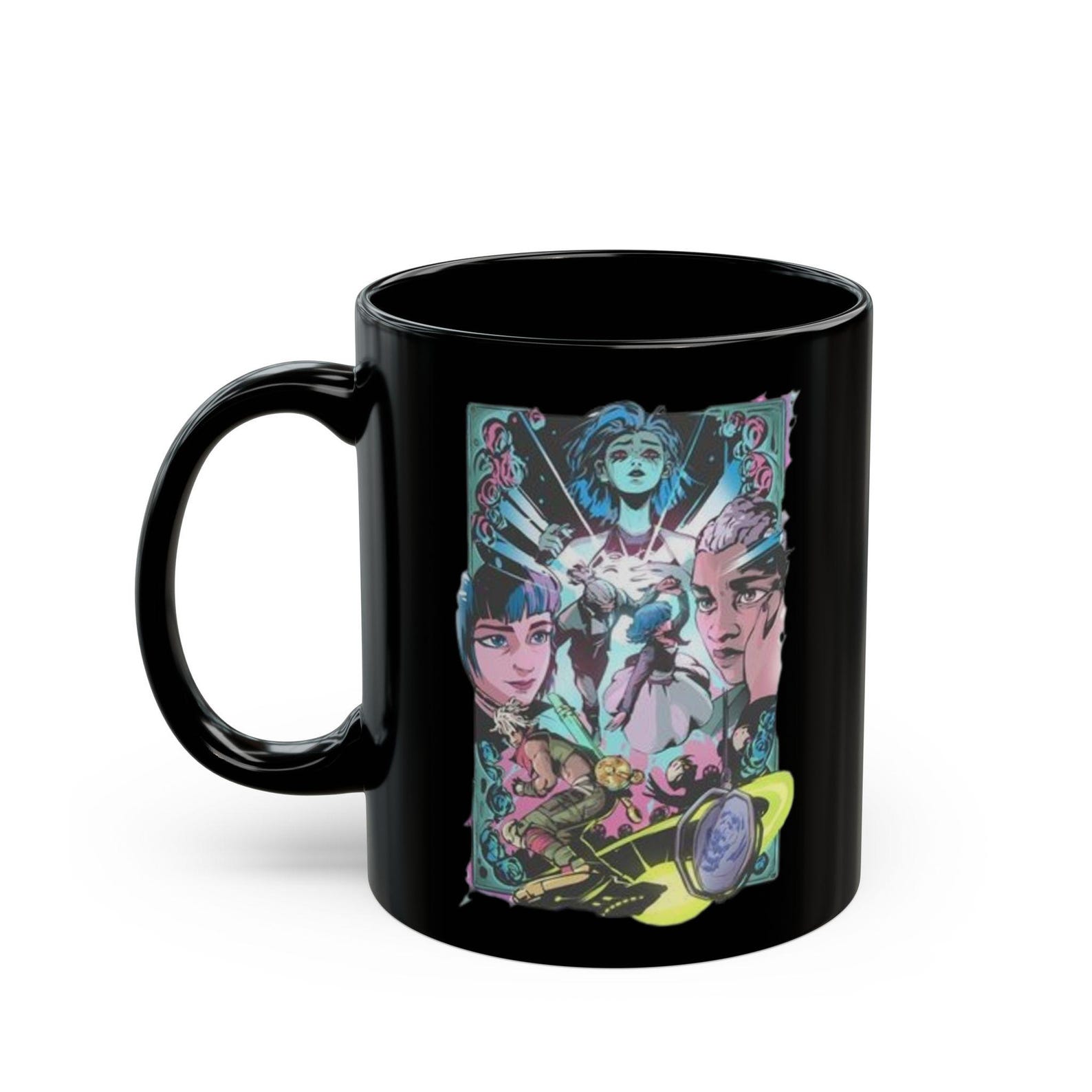 Arcane, Ekko & Powder, League of Legends, Ekko and Jinx Tea Mug, Gaming ...