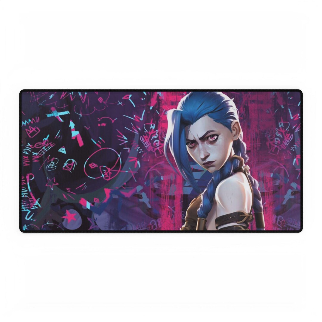Jinx Arcane, League of Legends Desk Mat, Gaming Mousepad, Computer ...