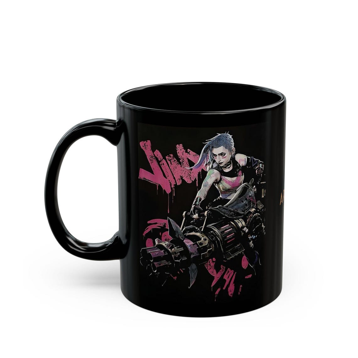 Arcane Jinx Mug, Powder, League of Legends Gift, Black Cup, Get Jinxed ...