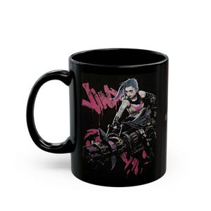 Arcane Jinx Mug, Powder, League of Legends Gift, Black Cup, Get Jinxed ...