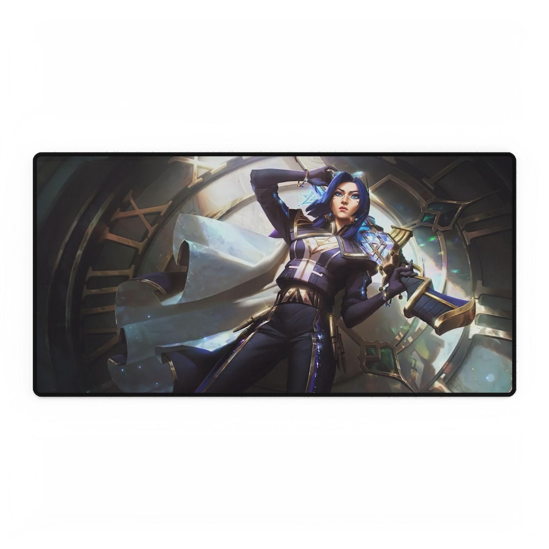 Prestige Arcane Commander Caitlyn Gaming Desk Mats, League of Legends ...