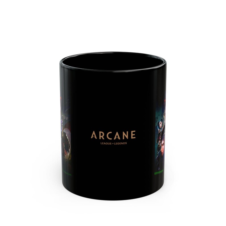 Arcane Gamer Mug, League of Legends Fan Gift, Jinx Vi Warwick Jayce ...