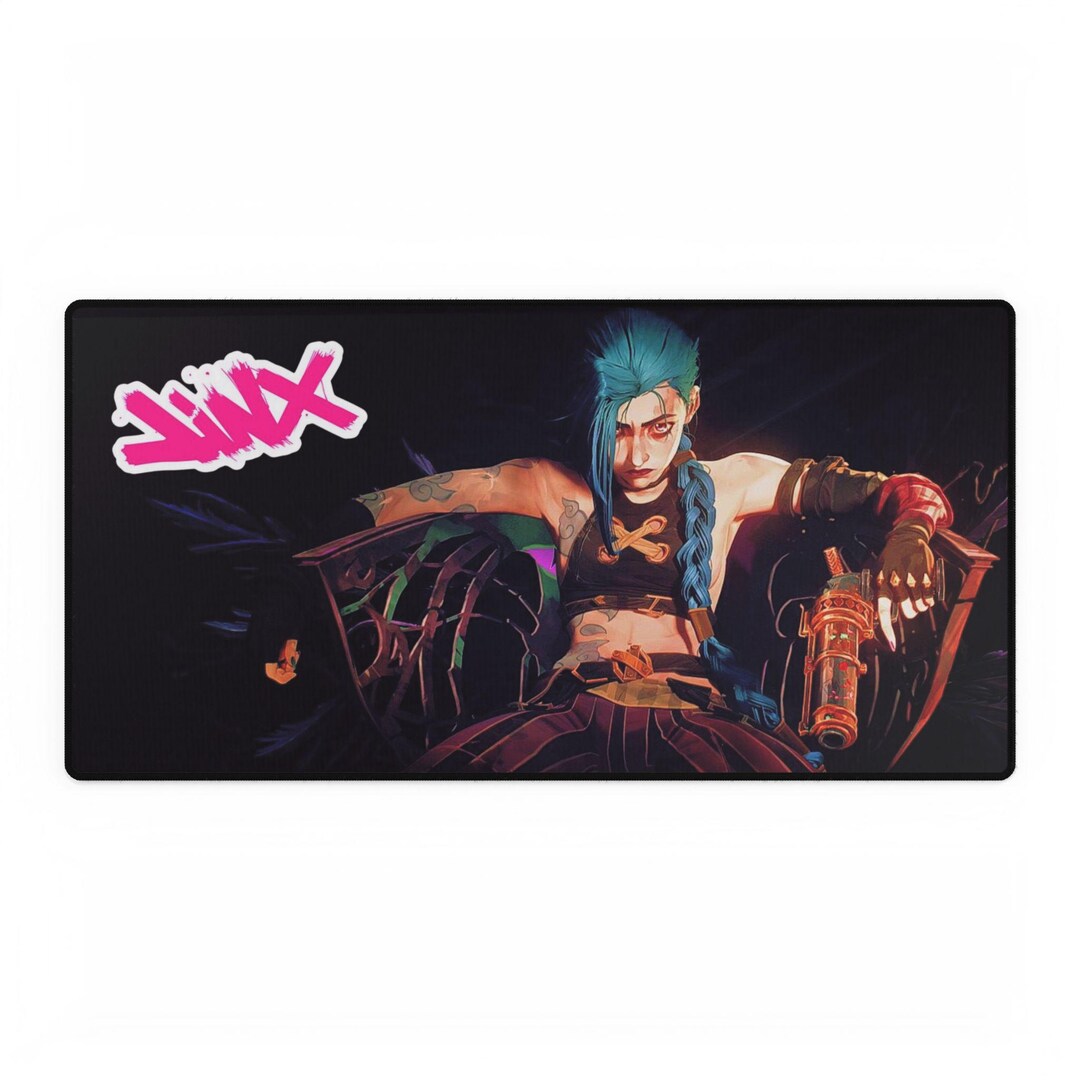 Jinx Gaming Mousepad,arcane, League of Legends Gaming Desk Mat, Desk ...