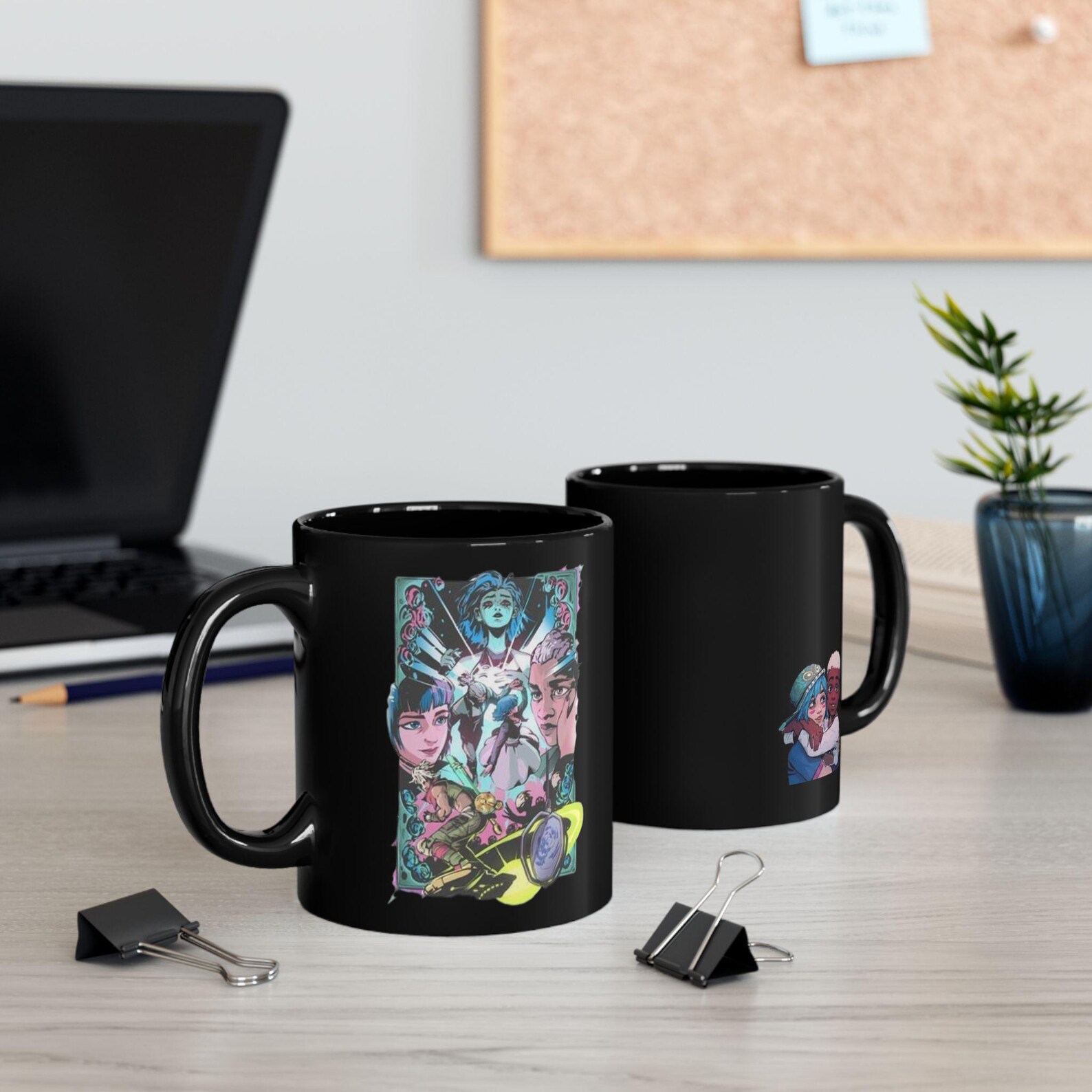 Arcane, Ekko & Powder, League of Legends, Ekko and Jinx Tea Mug, Gaming ...