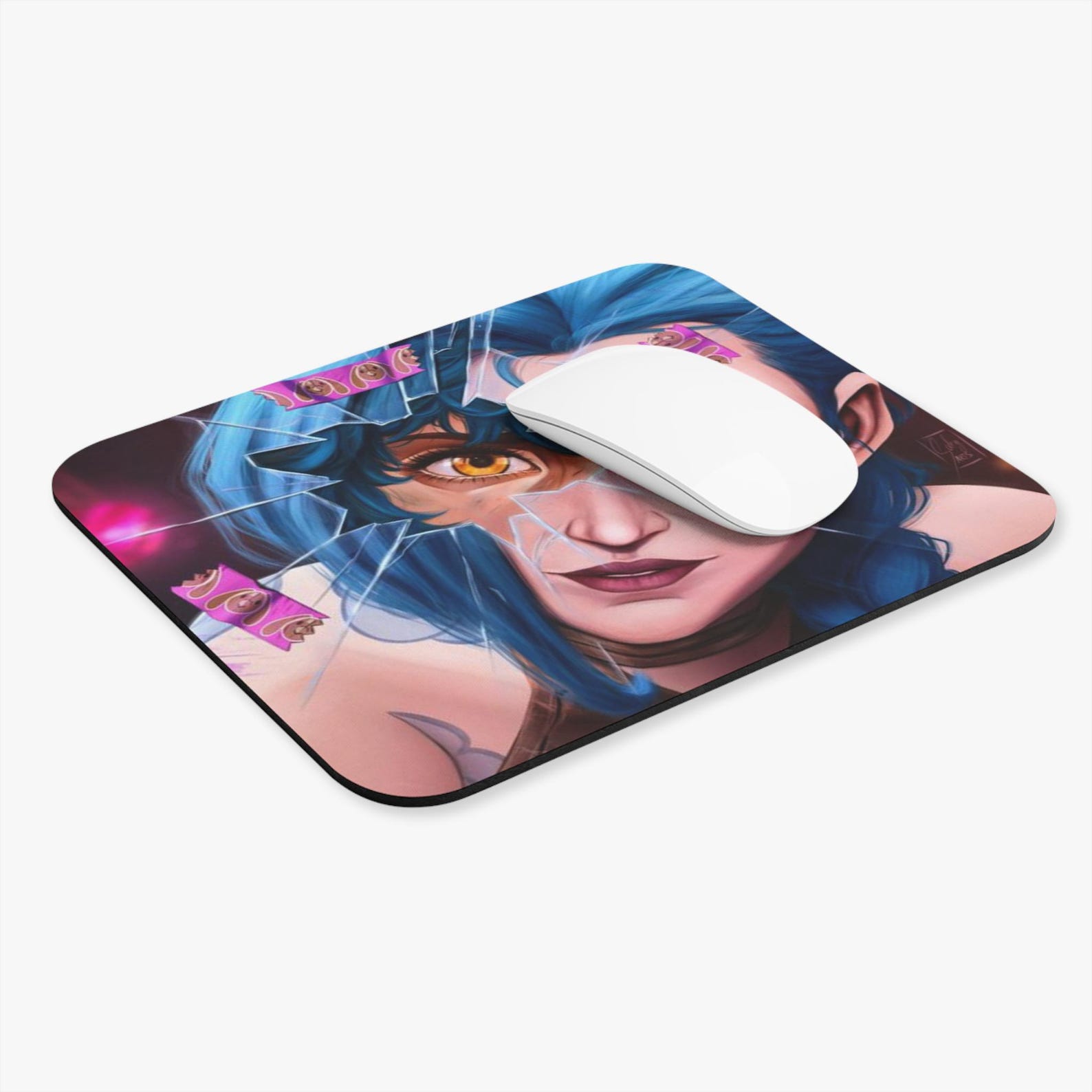 Arcane Jinx & Isha League of Legends Mouse Mat, Gaming Mouse Pad ...