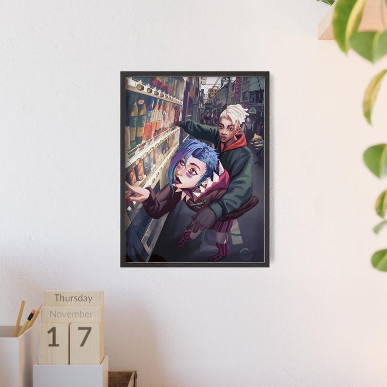 Jinx & Ekko Arcane Design, Wall Decor Print, League of Legends Gift ...