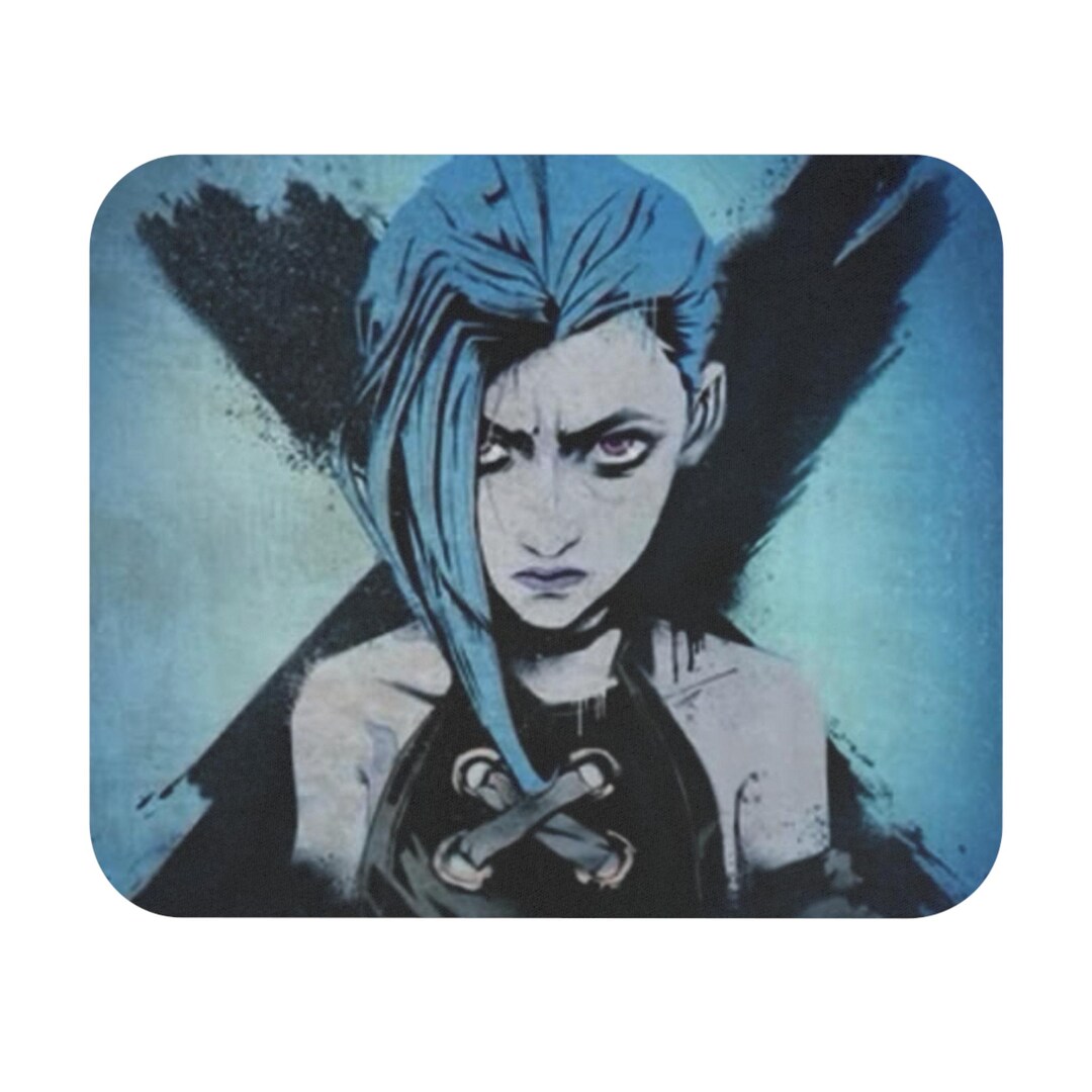 Arcane Jinx League of Legends Design, Gaming Desk Mat, Rectangle Mouse ...