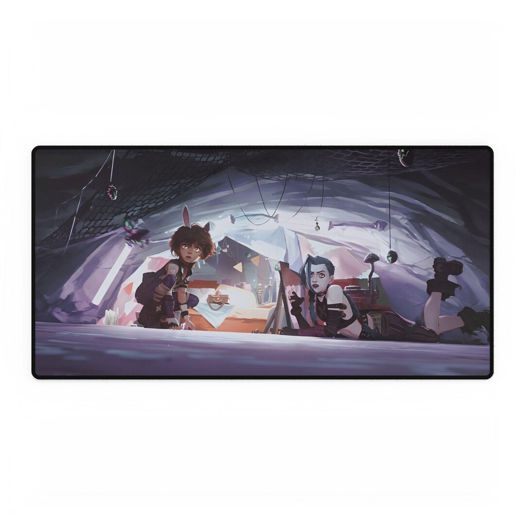 Arcane Jinx & Isha, Desk Mat League of Legends Gaming Mouse Pad ...