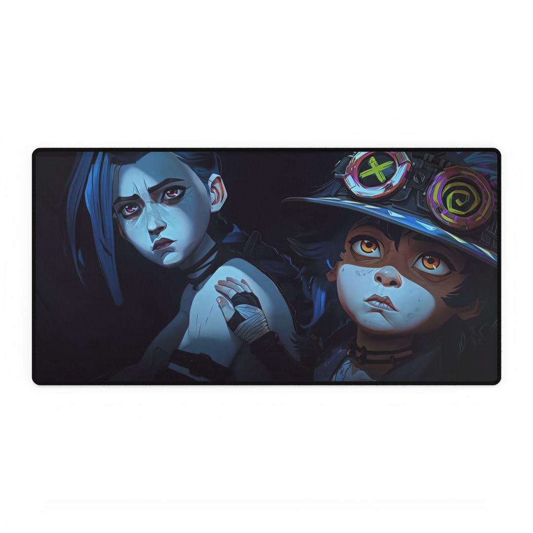 Arcane Jinx & Isha, Desk Mat League of Legends Gaming Mouse Pad ...