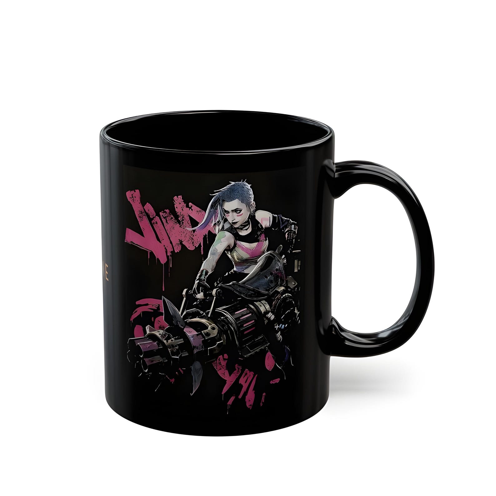Arcane Jinx Mug, Powder, League of Legends Gift, Black Cup, Get Jinxed ...