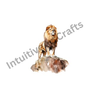 Father and Baby Lion Printable Clipart Safari Nursery Gift for Dad PNG ...