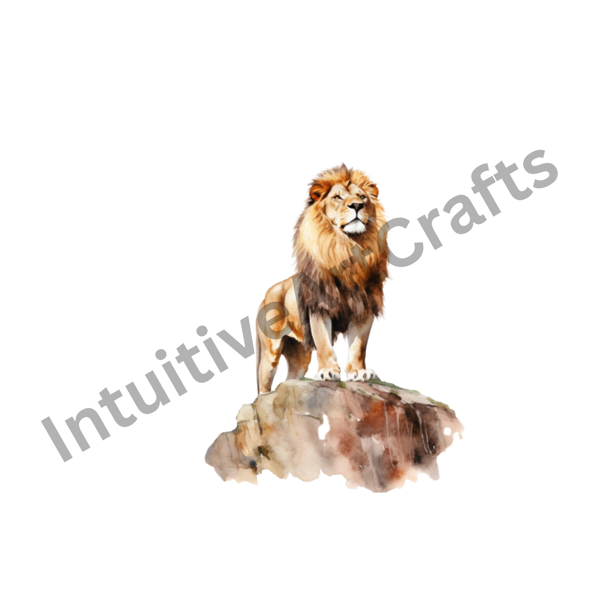 Father and Baby Lion Printable Clipart Safari Nursery Gift for Dad PNG ...