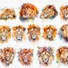 Father and Baby Lion Printable Clipart Safari Nursery Gift for Dad PNG ...