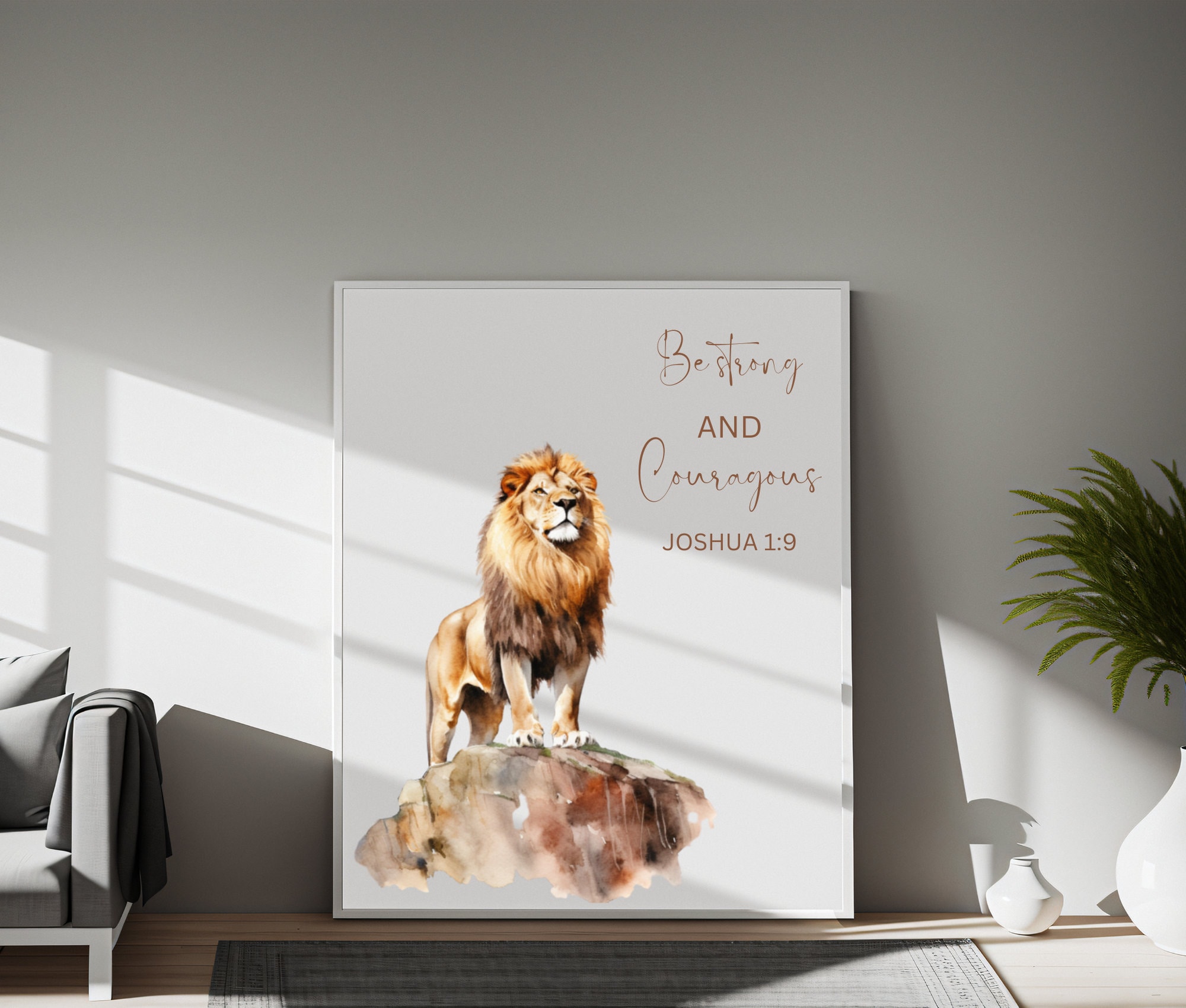 Father and Baby Lion Printable Clipart Safari Nursery Gift for Dad PNG ...