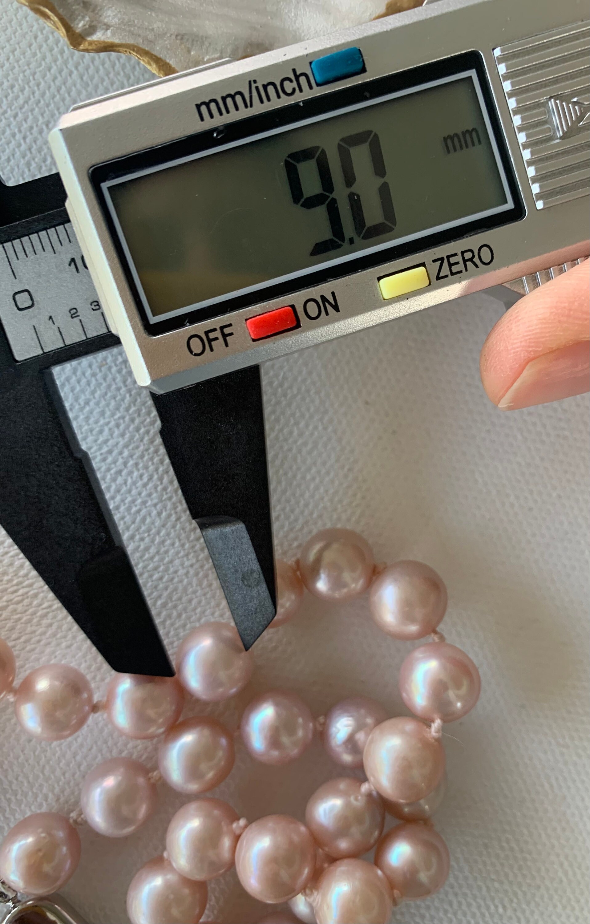 Pink Edison Pearl Necklace - Etsy