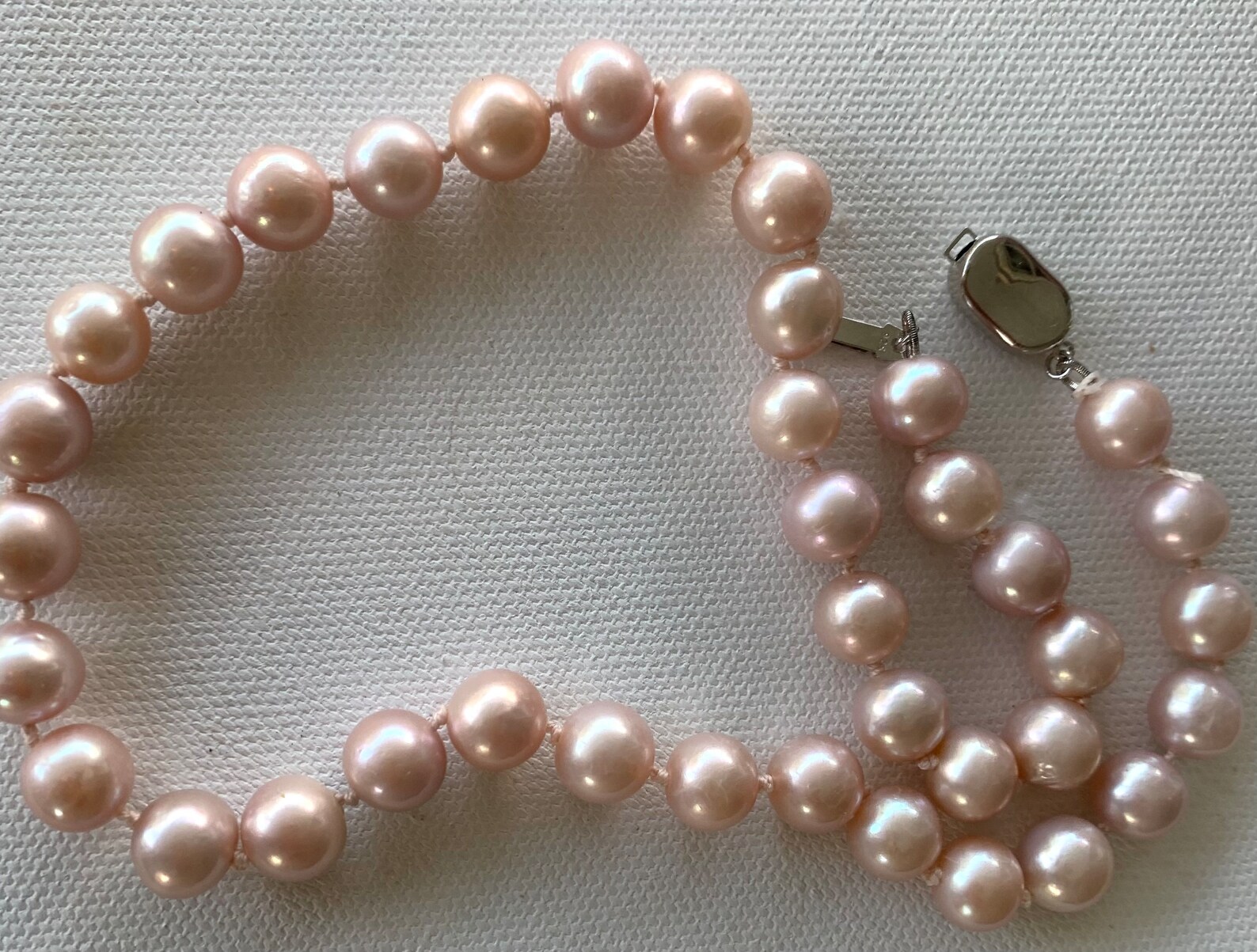 Pink Edison Pearl Necklace - Etsy
