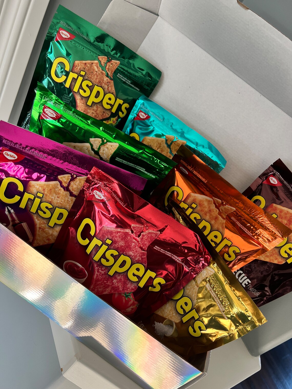CRISPERS VARIETY PACK Gift Box Canadian Chips 6-pack by Oh Canada Candy ...