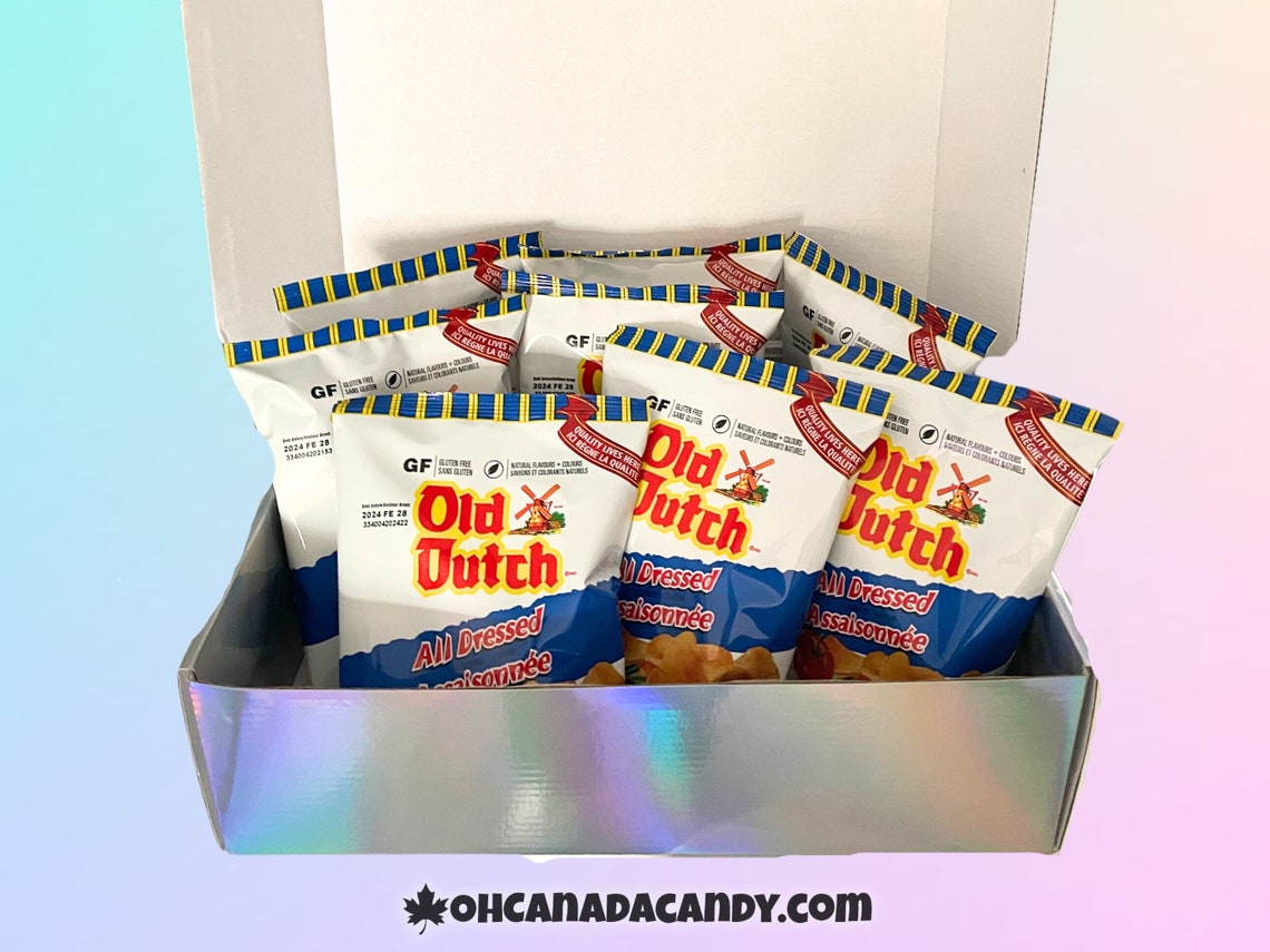 Old Dutch ALL DRESSED Chips Gift Box Canadian Chips 8-PACK by Oh Canada ...