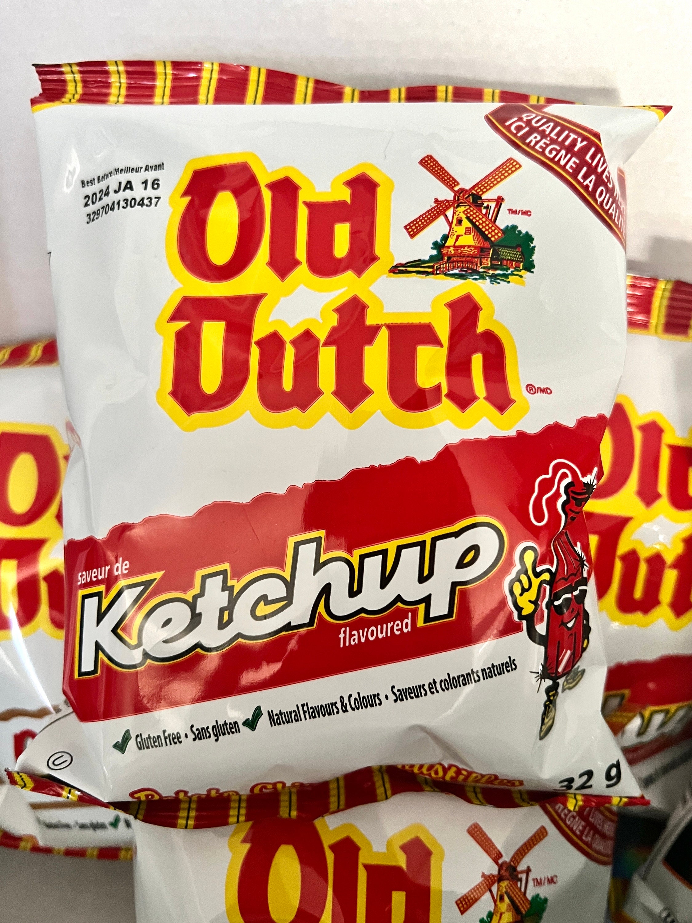 CLEARANCE OLD DUTCH Chips Variety Pack Gift Box Canadian Chips 8-pack ...