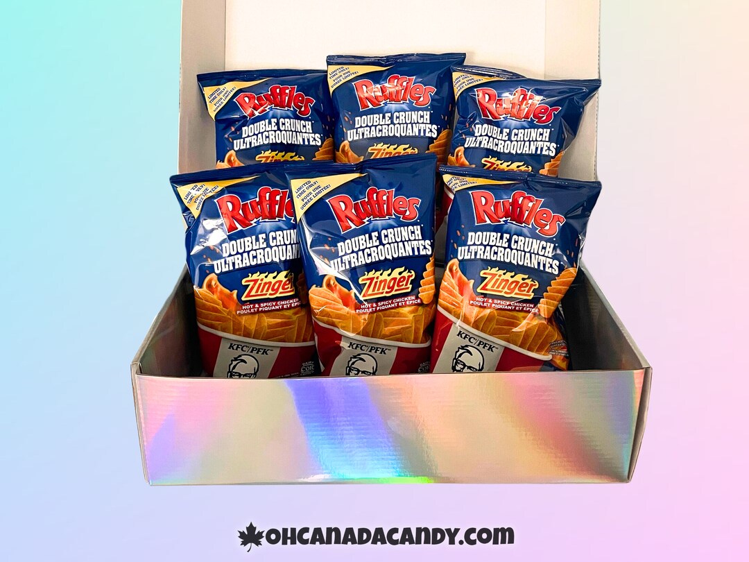RUFFLES KFC Double Crunch KFC Zinger Hot & Spicy Chicken Potato Chips ...