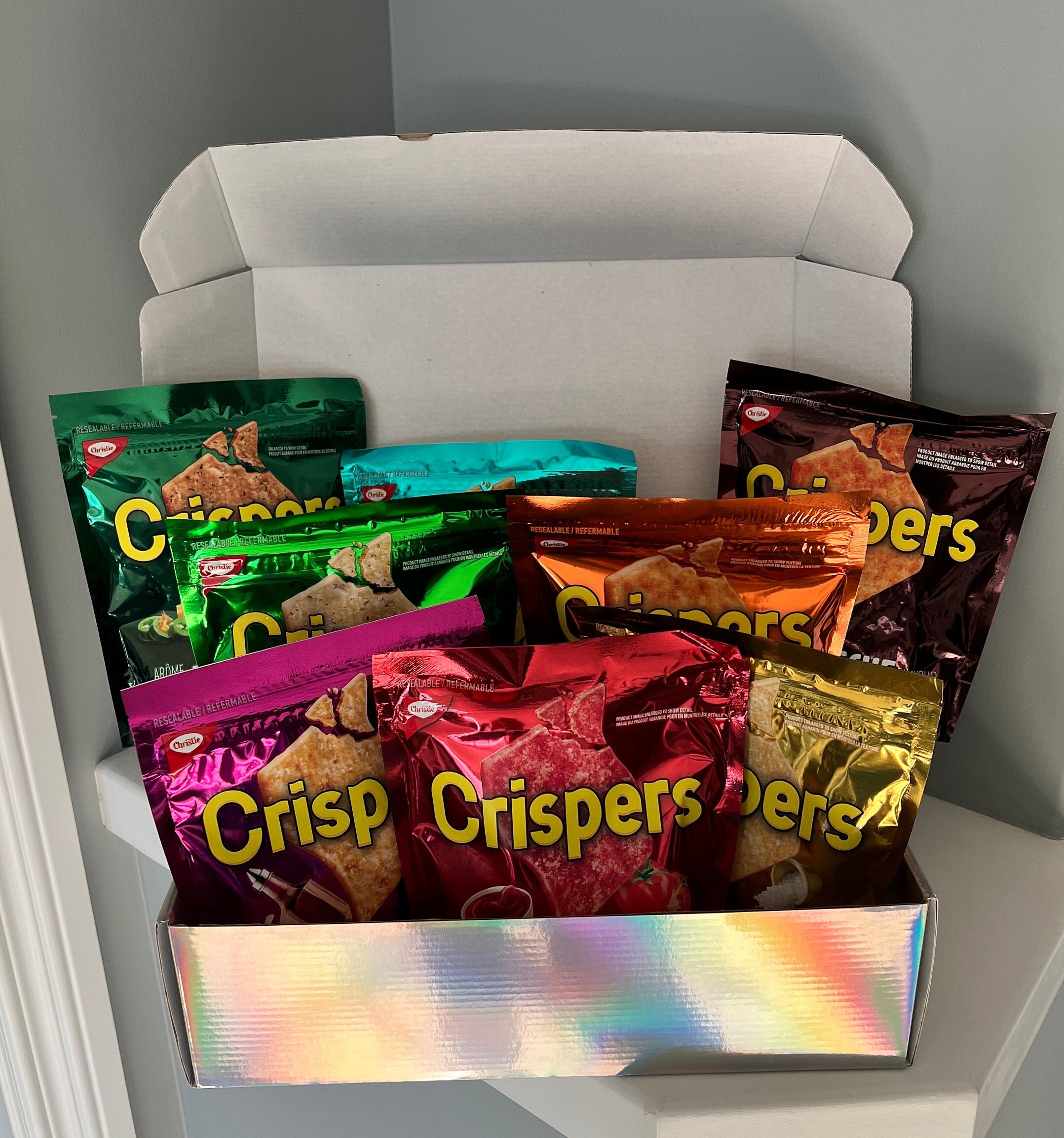 CRISPERS VARIETY PACK Gift Box Canadian Chips 6-pack by Oh Canada Candy ...