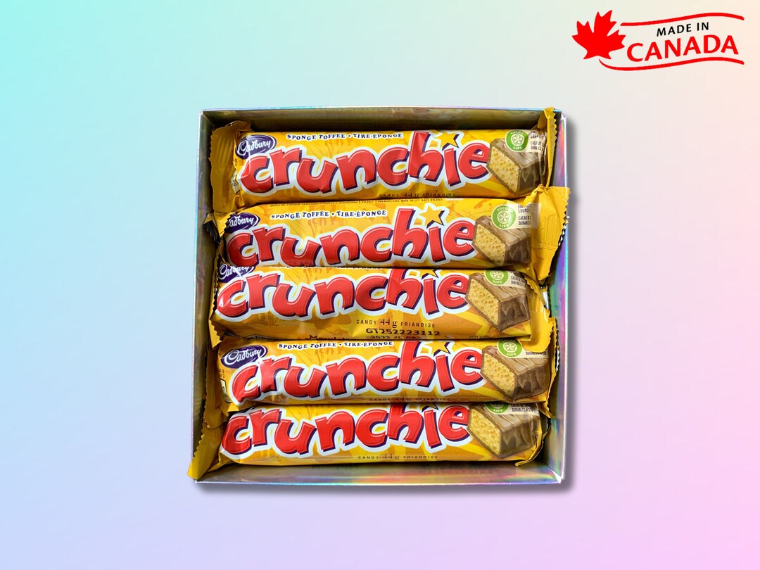 CRUNCHIE Cadbury Chocolate Bar Box Personalized Handmade Gift Basket ...