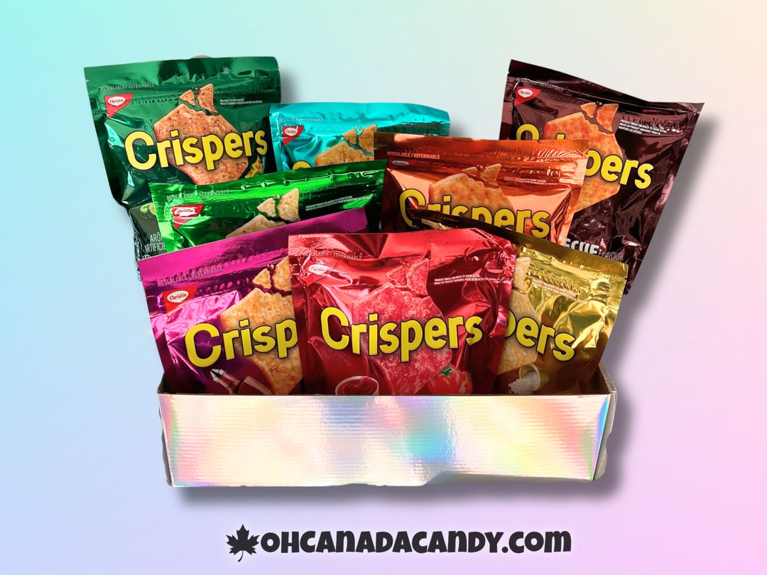 CRISPERS VARIETY PACK Gift Box Canadian Chips 6-pack by Oh Canada Candy ...