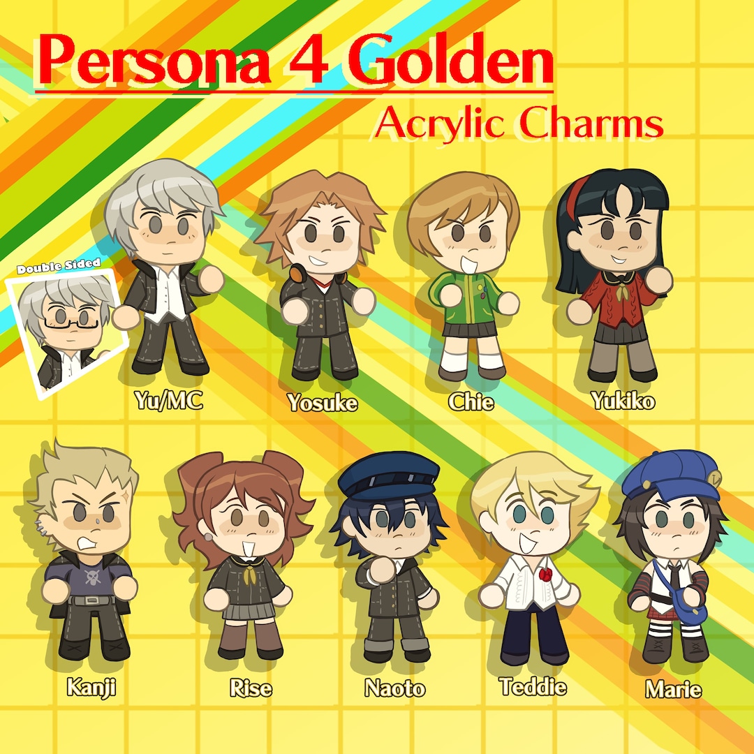 Persona 4 Golden - Acrylic Charms - Etsy