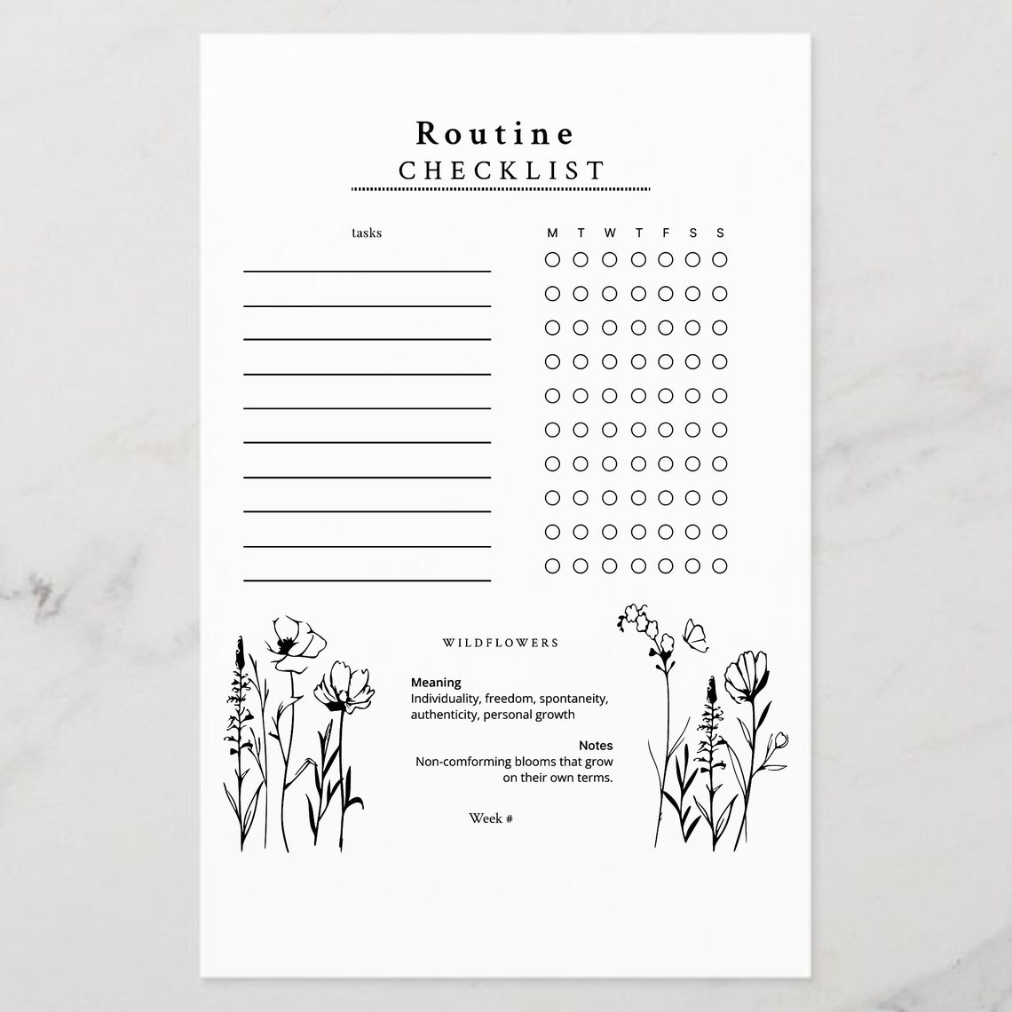 Blank Check List, to Do List, Checklist, Weekly, Productivity, Tasks ...