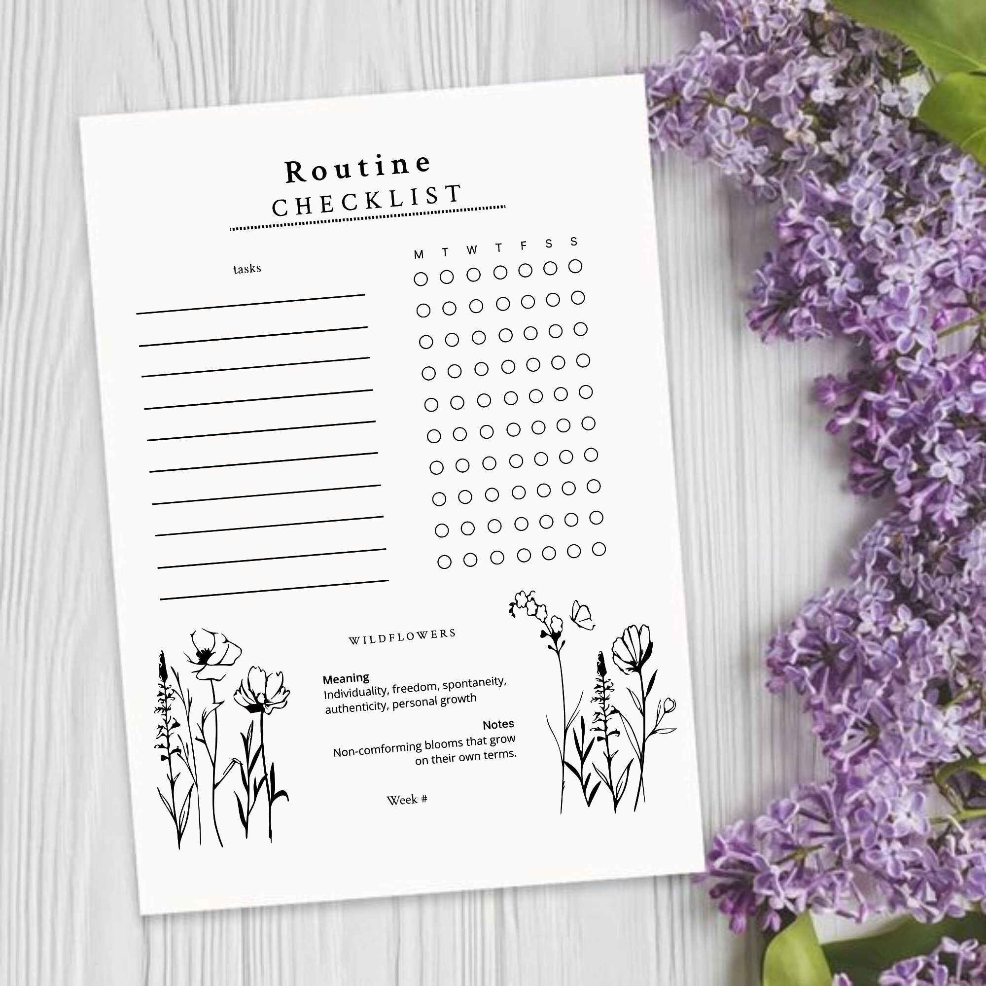 Blank Check List, to Do List, Checklist, Weekly, Productivity, Tasks ...