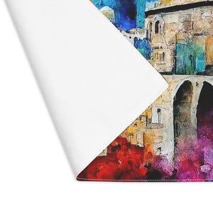 Challah Cover: Modern Shabbat Shalom Print Design on Cotton Twill ...
