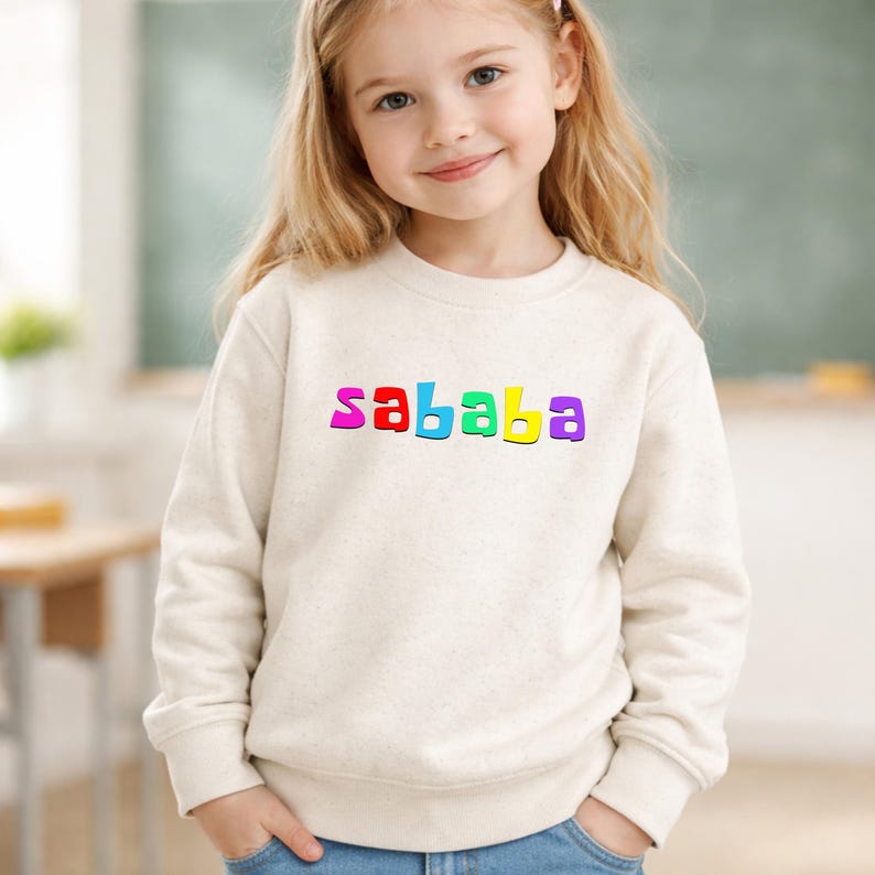 Toddler Cozy Sweatshirt: Sababa, Jewish Living, #6 - Etsy