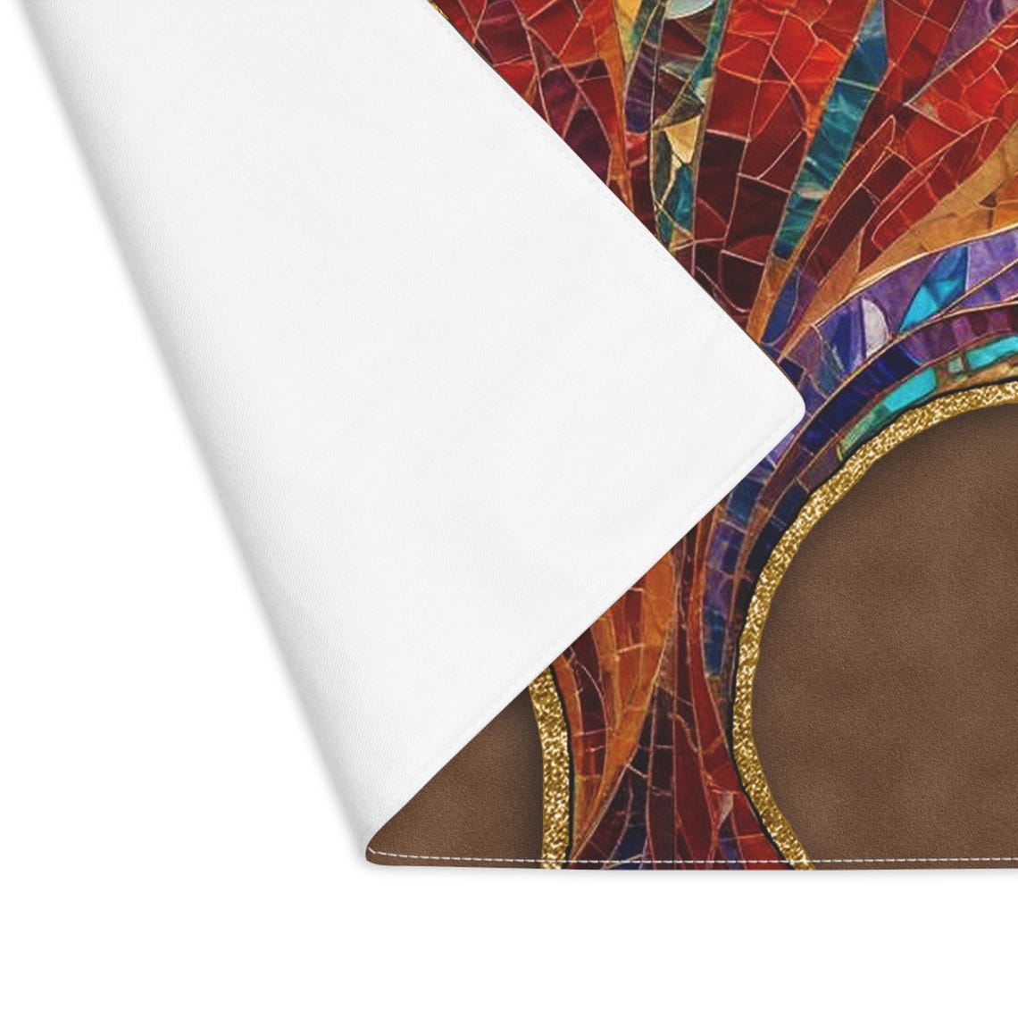 Challah Cover 6-mosaic Tile Tree of Life-suede Look Background Printed ...